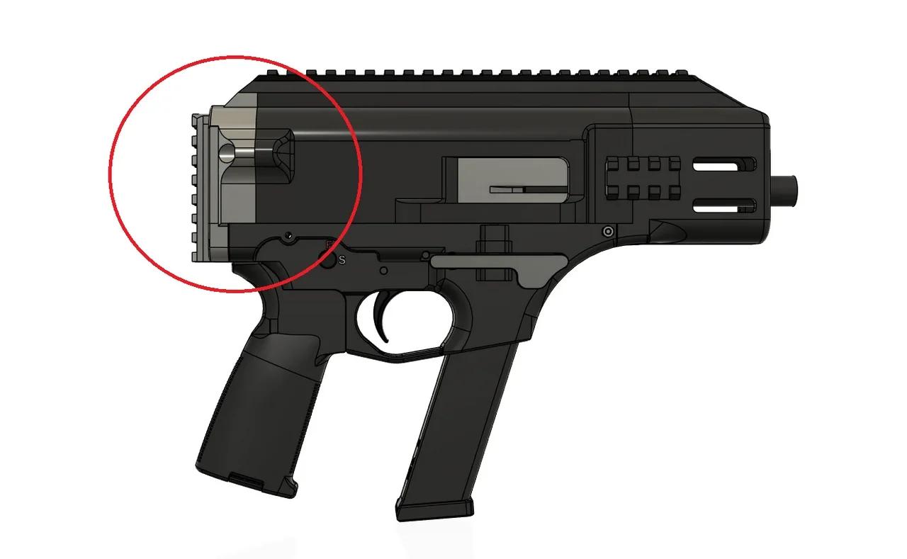 FGC-9 MKII Bufferless Picatinny Endcap (Use with Riptide Enhanced Bolt)