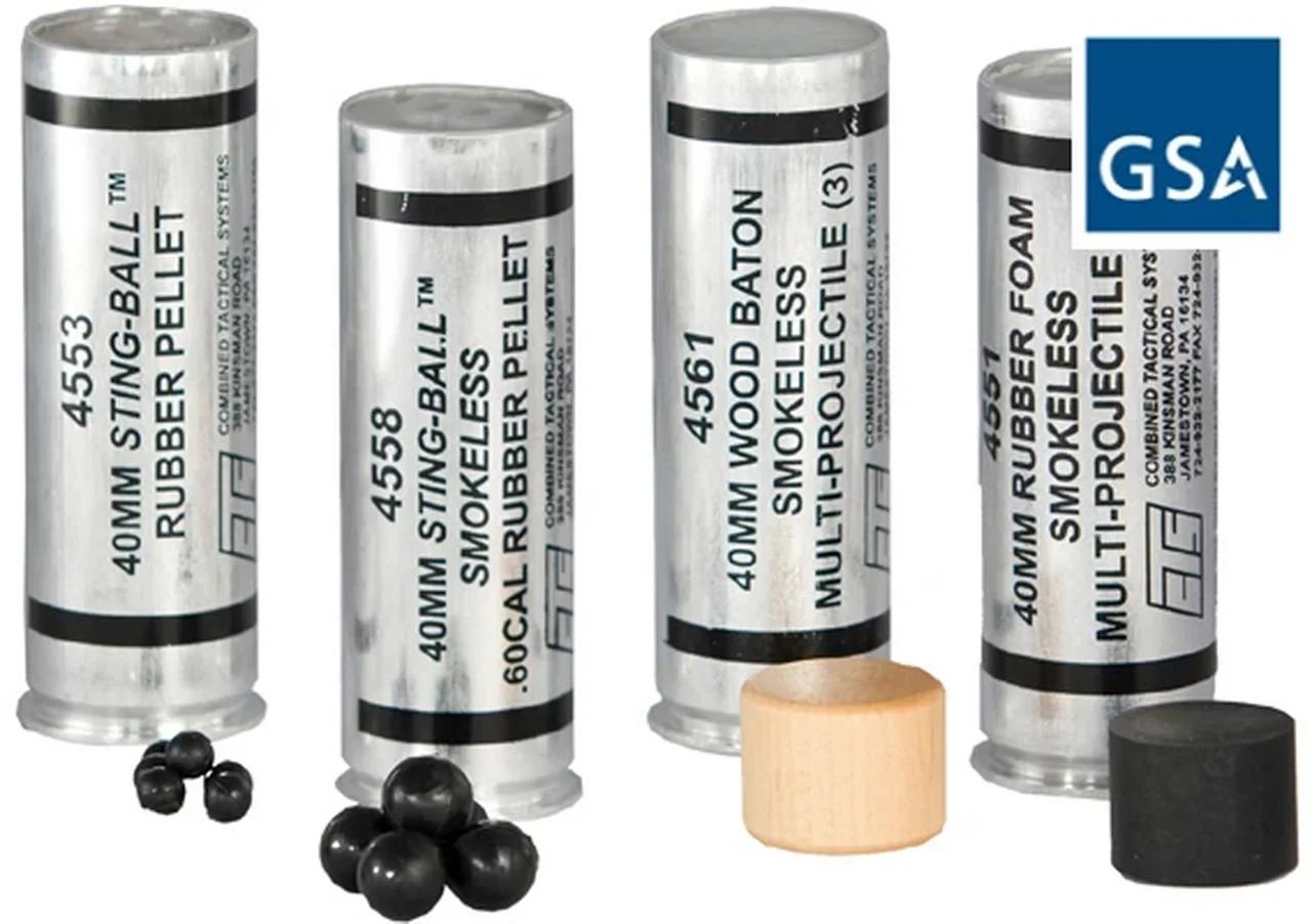 CTS 37/40mm less lethal impact munitions full catalog technical data
