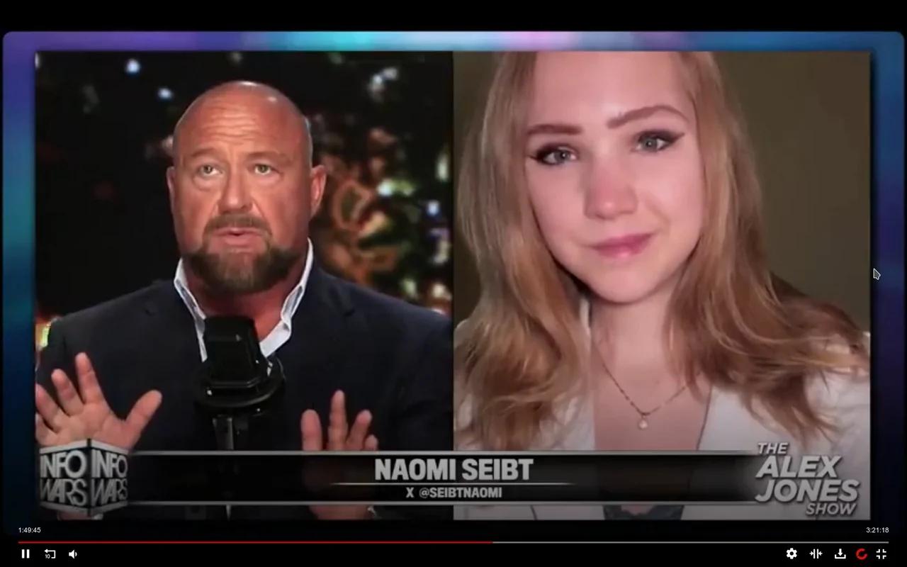 EXCLUSIVE Alex Jones Interviews Naomi Seibt...The Most Popular ...