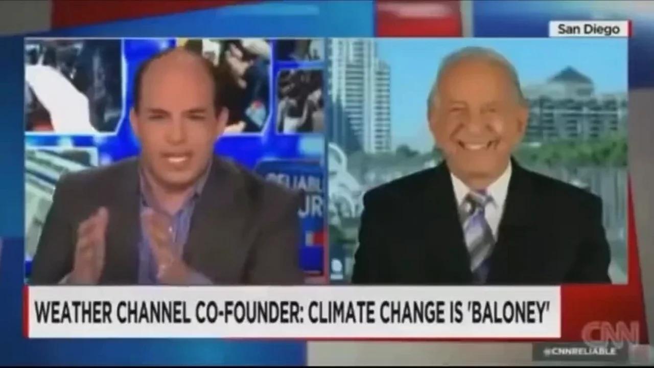 That time CNN interviewed The Weather Channel co-founder and he says ...