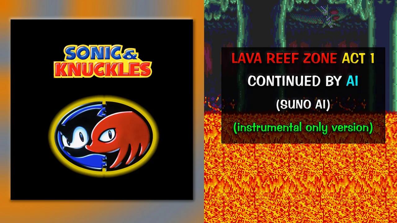 Lava reef zone act 1, from Sonic & Knuckles, continued by Suno AI #sunoai #sonicthehedgehog