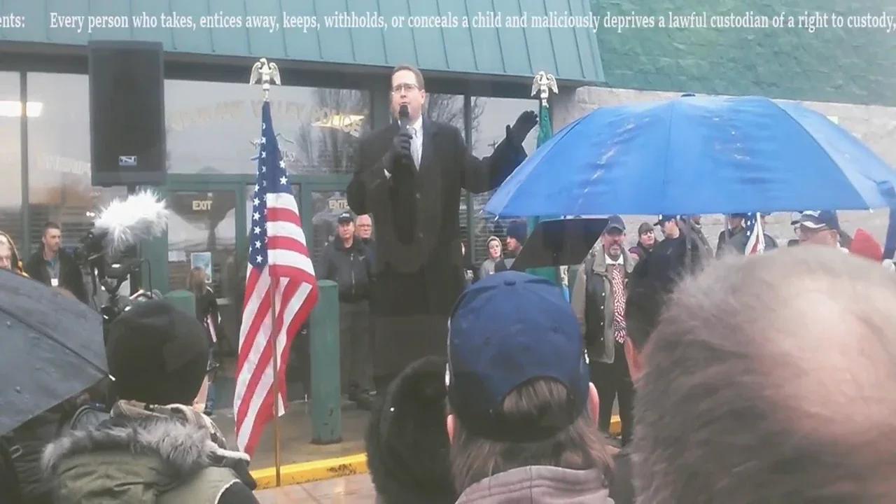Spokane Valley Washington Matt Shea Talks About Threats By Police On ...