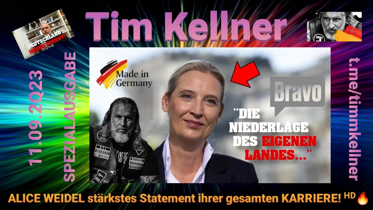 Tim Kellner - ALICE WEIDEL stärkstes Statement ihrer gesamten KARRIERE ...