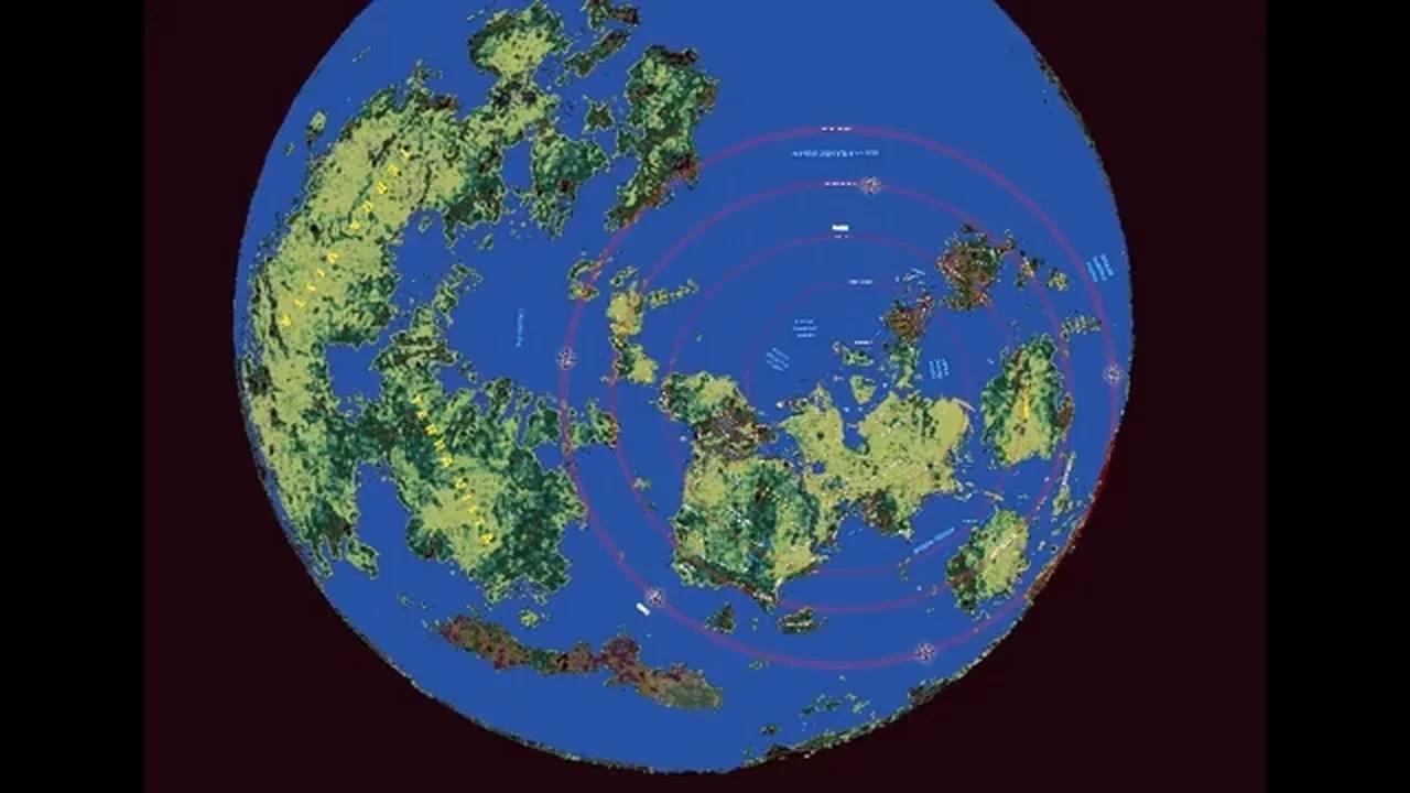 Moon the Map of the Earth - La lune, la carte de la terre (carte Stergios)