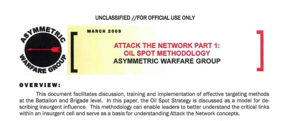 Attack The Network Part 1: Oil Spot Methodology