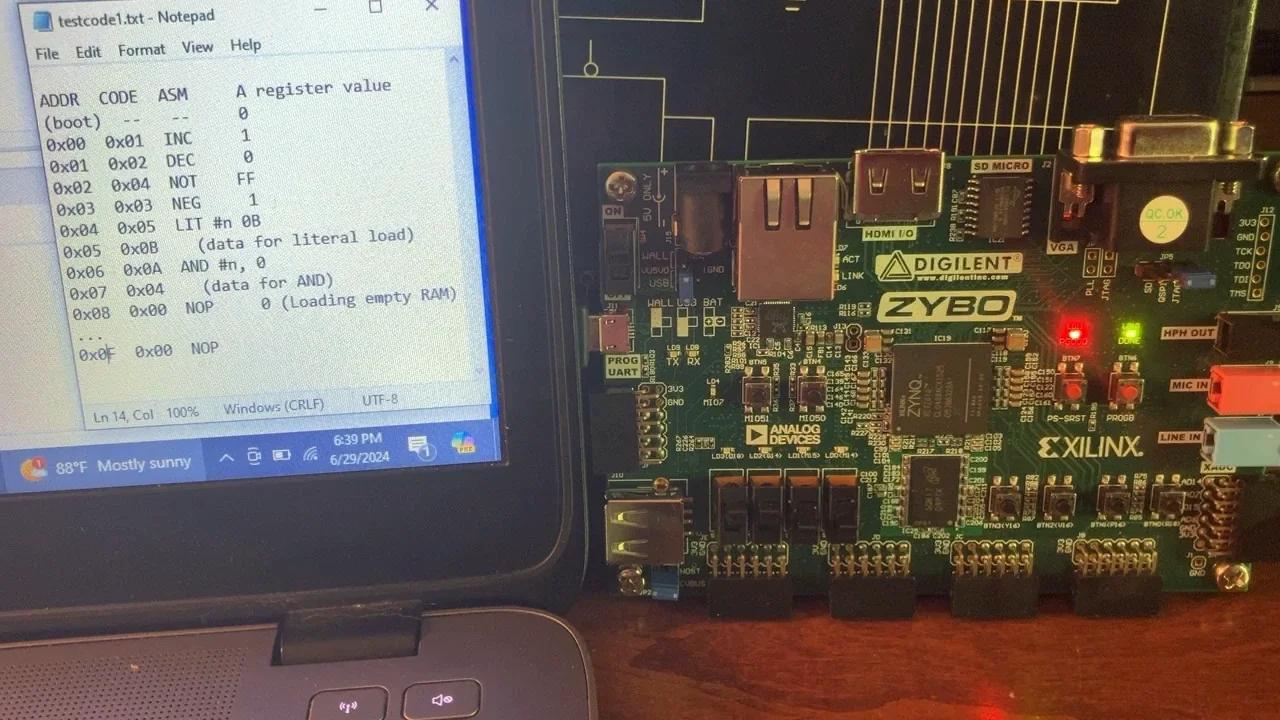 Simple Homebrew CPU in FPGA
