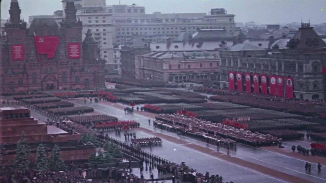 Soviet Union's 1945 Moscow Victory Parade (HD Colour)