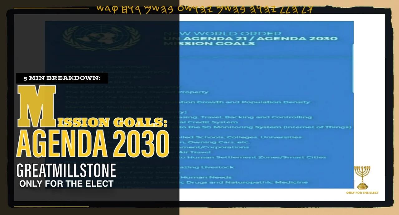 5 Min. Breakdown Mission Goals: Agenda 2030