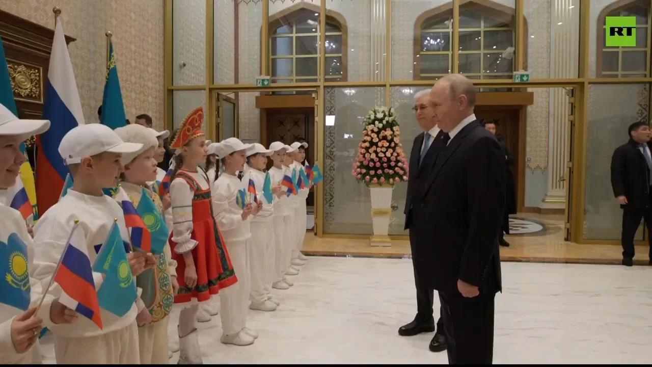 'Kazakhstan and Russia, friends forever!' | Poetic welcome greets Putin ...