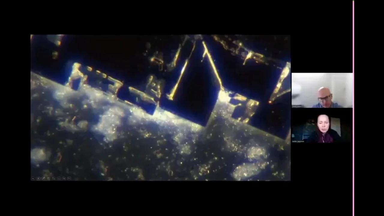 Pfizer vials under microscope - Structures grow in electromagnetic field