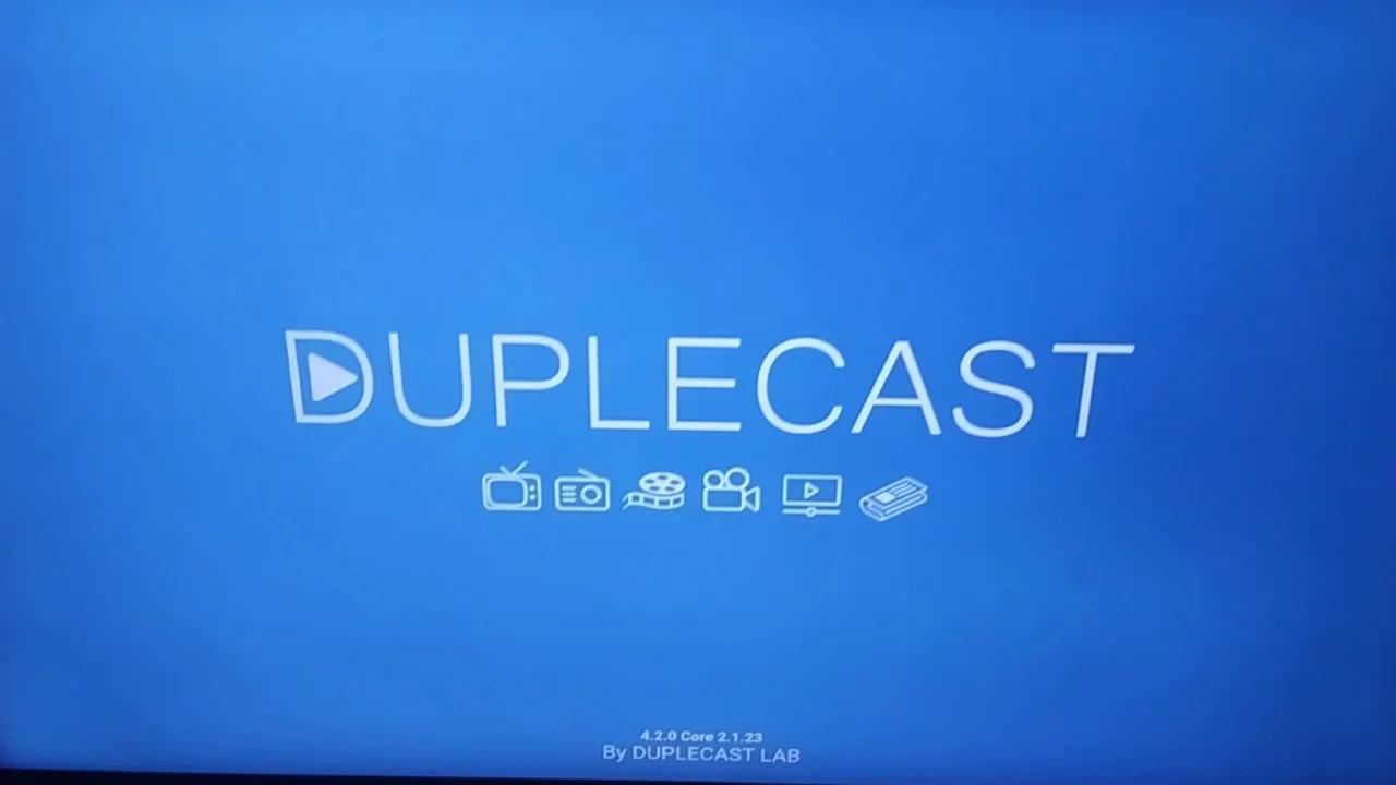 Configuração inicial aplicativo Duplecast