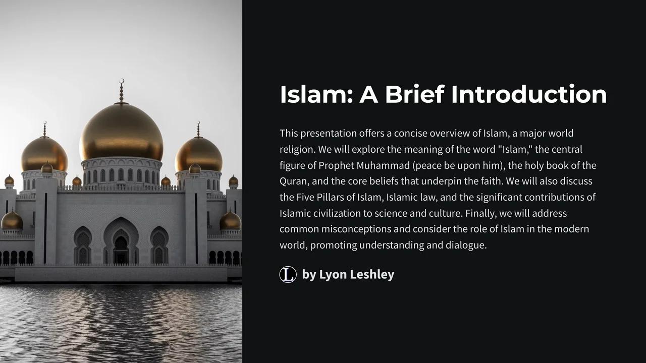 Islam: A Brief Introduction