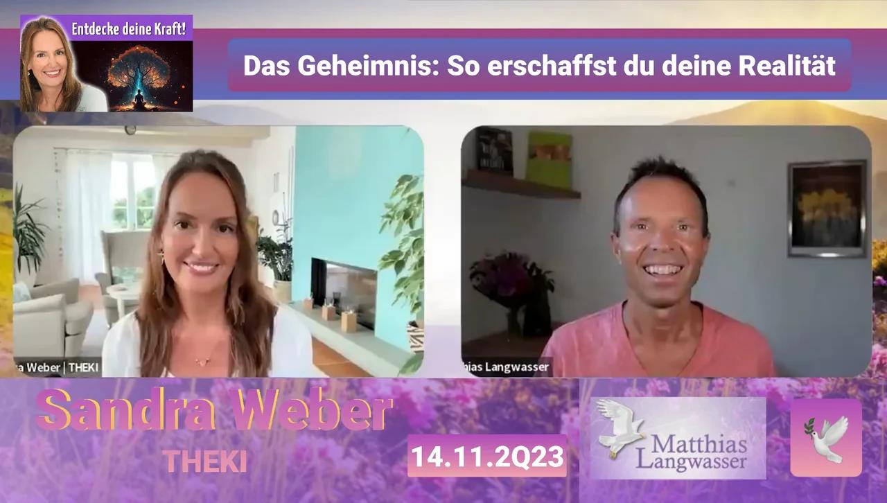 Sandra Weber zu Gast bei Matthias Langwasser - Das Geheimnis: So erschaffst du deine Realität ...