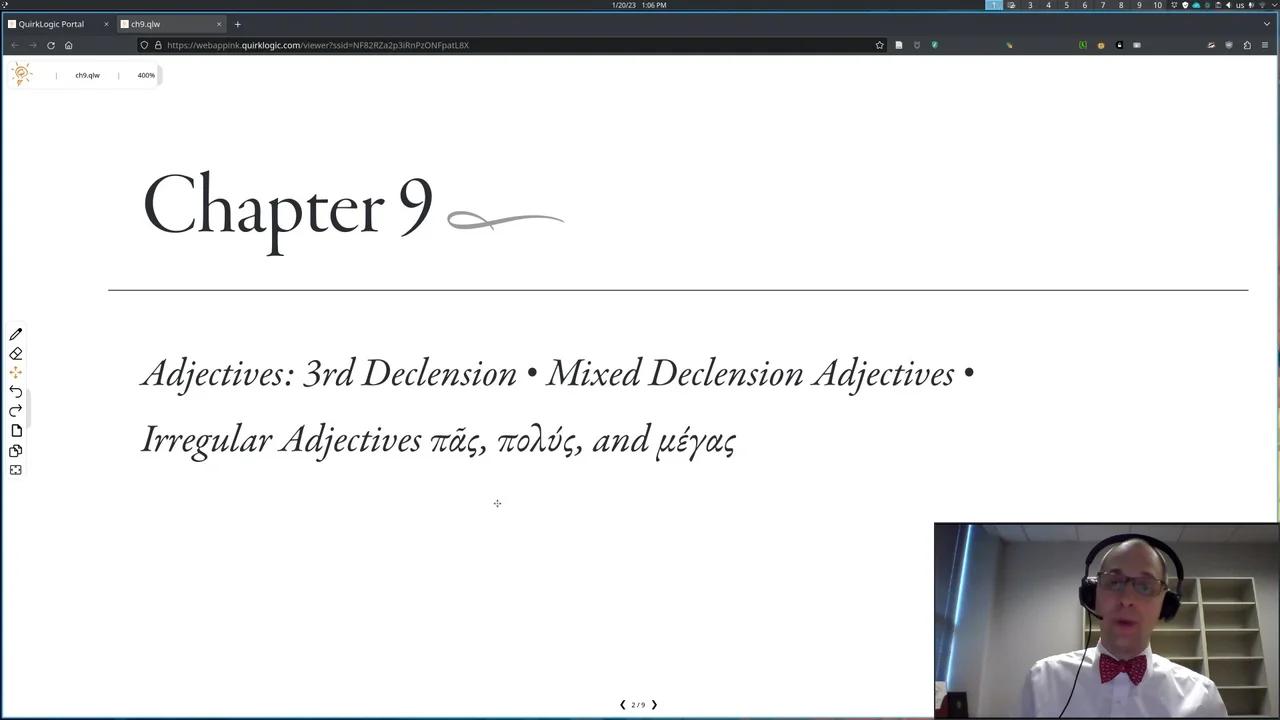 Ch. 9: Adjectives: 3rd Declension, Mixed Declension, & πᾶς, πολύς ...