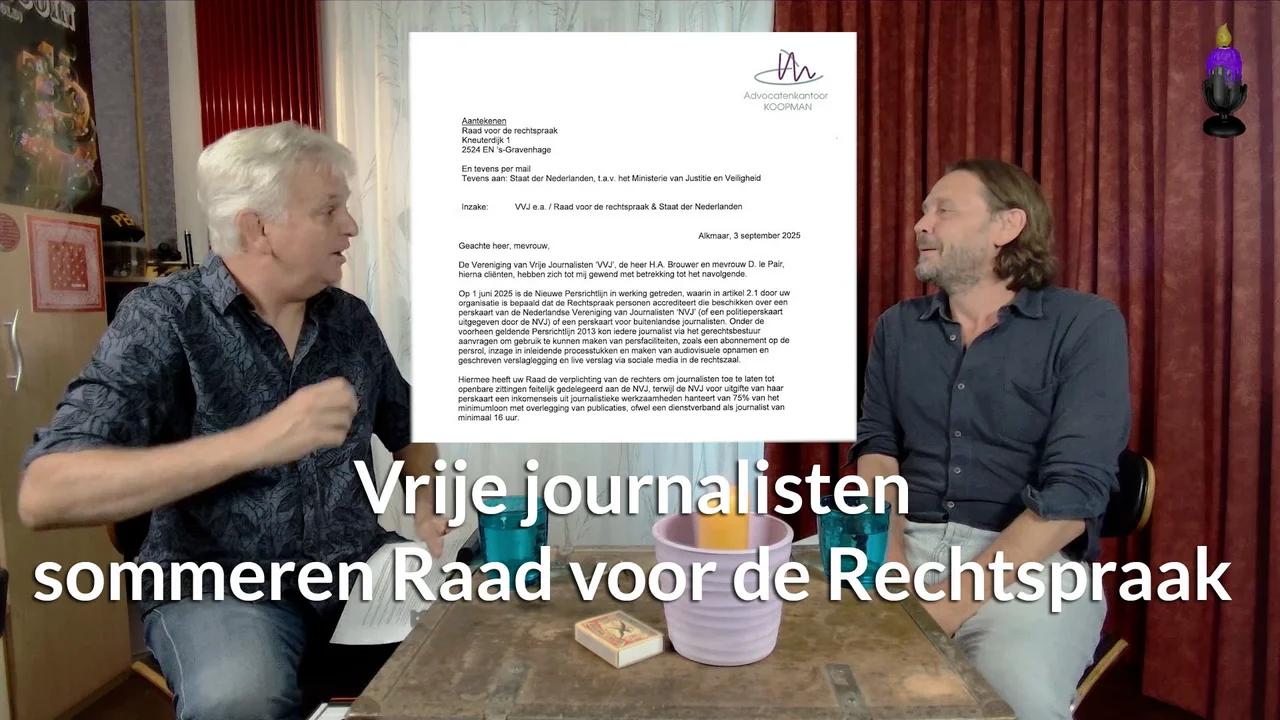 Vrije journalisten sommeren Raad voor de Rechtspraak vanwege ...