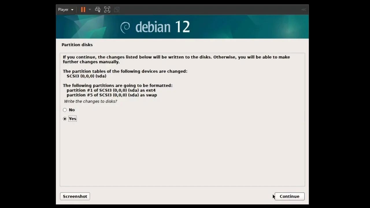 Debian 12 minimal installation with i3 window manager (part1: installation)