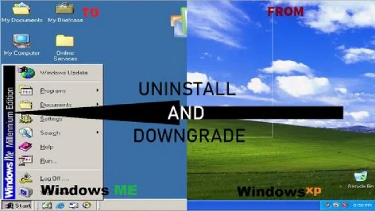 Uninstall Windows XP And Downgrade To Windows ME