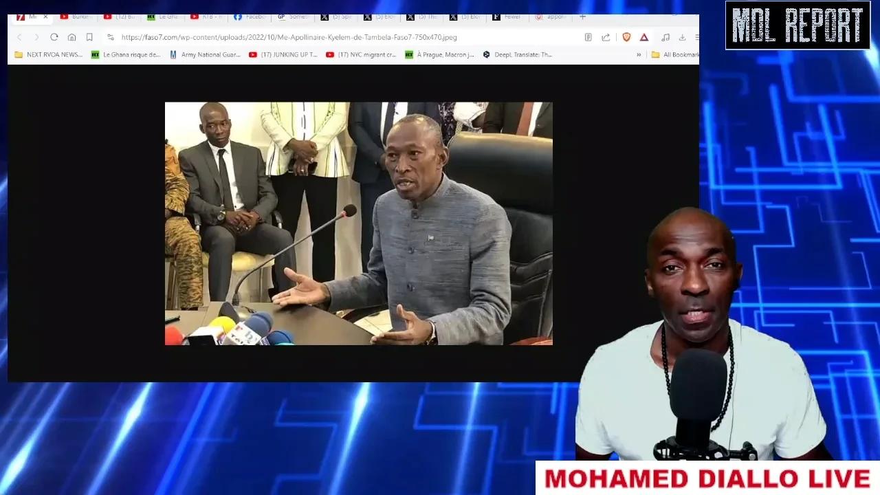Mohamed Diallo - BOOM - L'occident ne pourra plus jamais contrôler le Burkina Faso ...