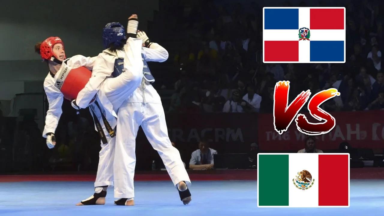Victoria Heredia 🇲🇽 vs Daysi Monte de Oca 🇩🇴 en taekwondo por el oro🥇 ...