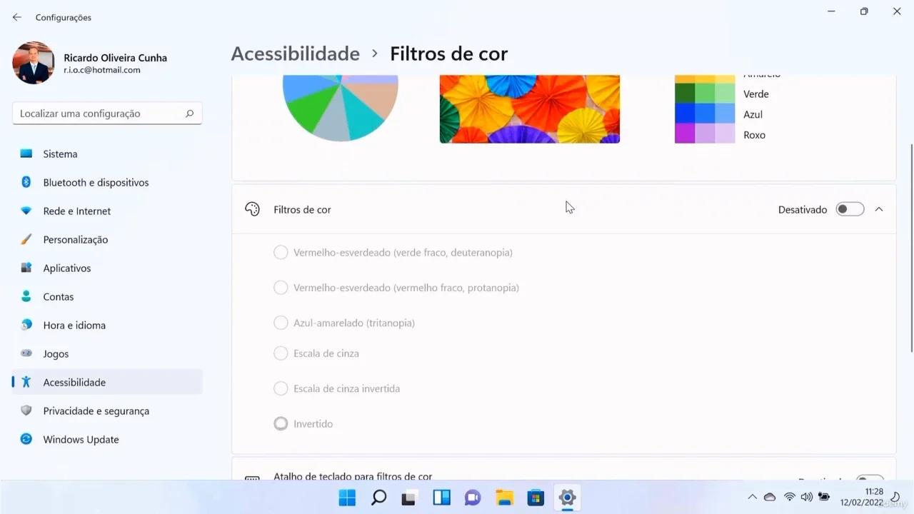 Seção 6- Acessibilidade, Aula 54- Filtros de Cor