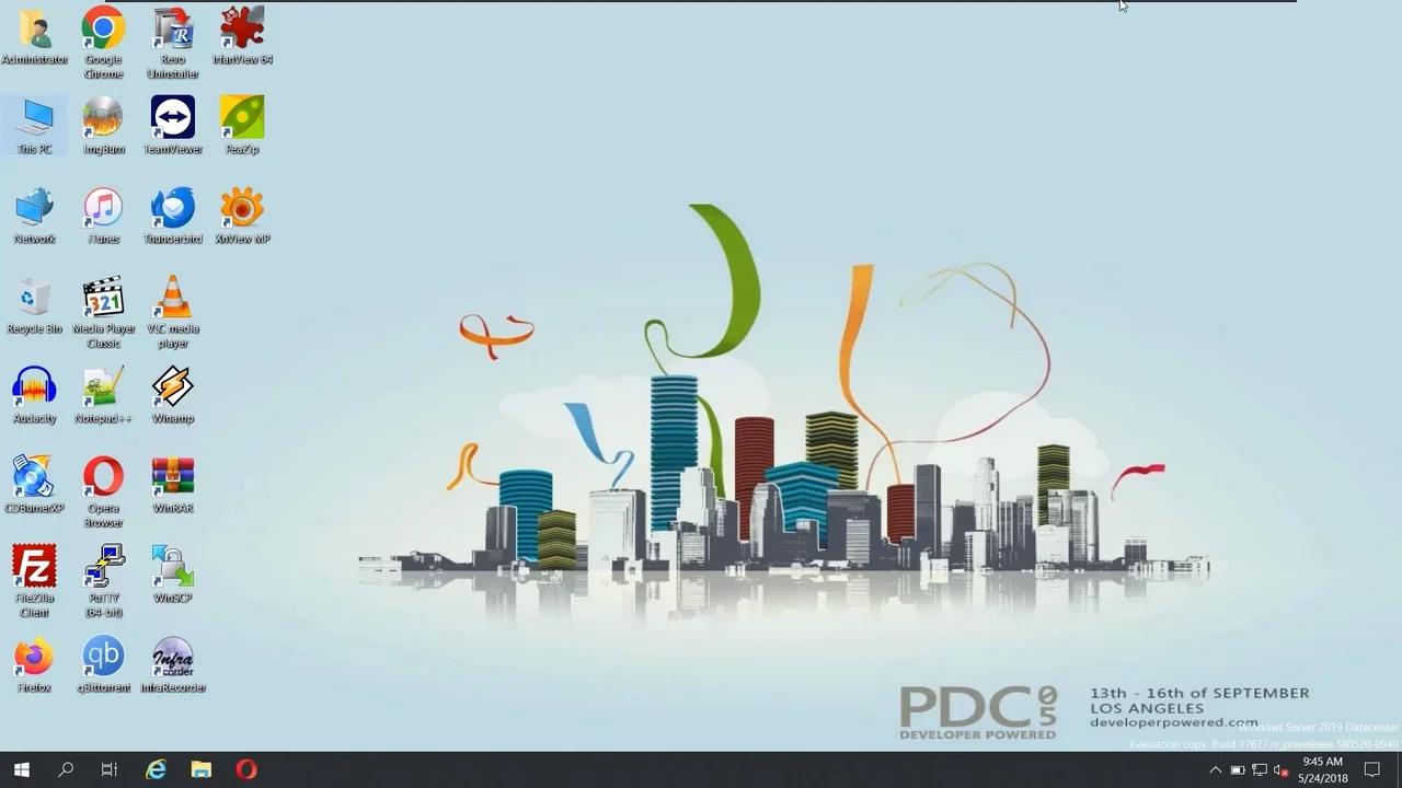 Windows Server 2019 Insider Preview (Build 17677) on VMware Workstation Pro