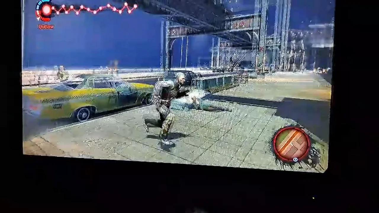 Infamous Cole Bio Leech on Female Civilian Ryona