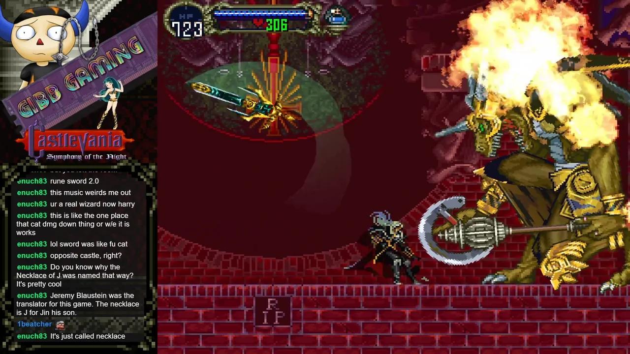 Castlevania Symphony of the Night - Alucard Vs. Galamoth
