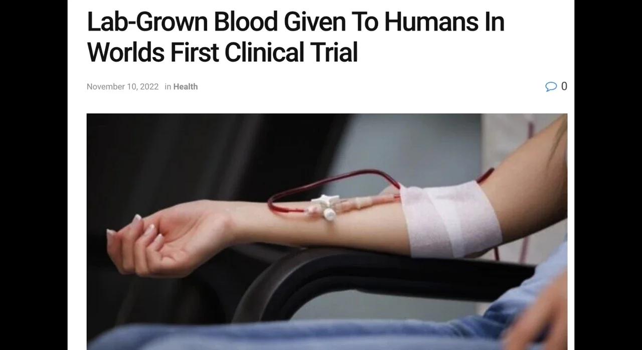 Lab-grown blood: THIS TAKES US ONE STEP CLOSER TO TURNING HUMANS INTO A ...