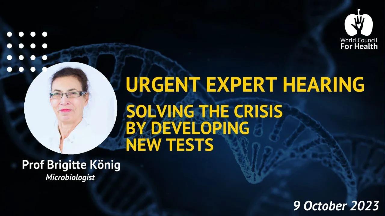 Prof Brigitte König: Solving the Crisis by Developing Tests for ...