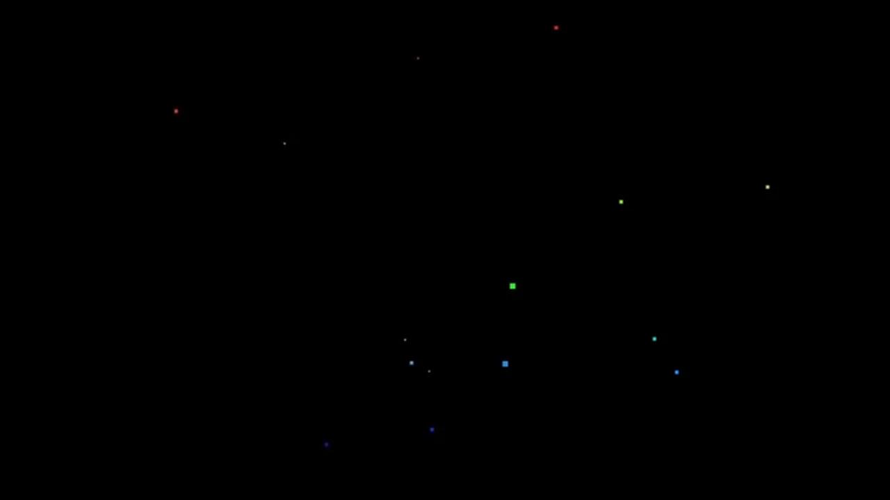 RGB Starfield Screensaver (120 FPS)