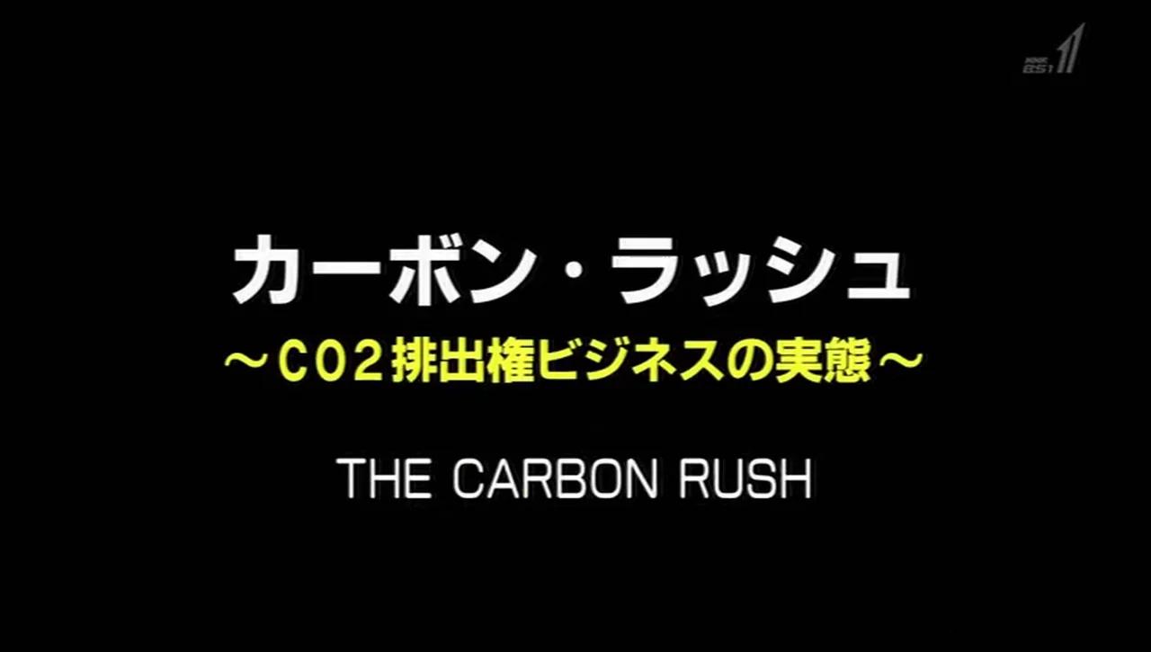 カーボン・ラッシュ 〜CO2排出権ビジネスの実態～ (NHK BS世界のドキュメンタリー)