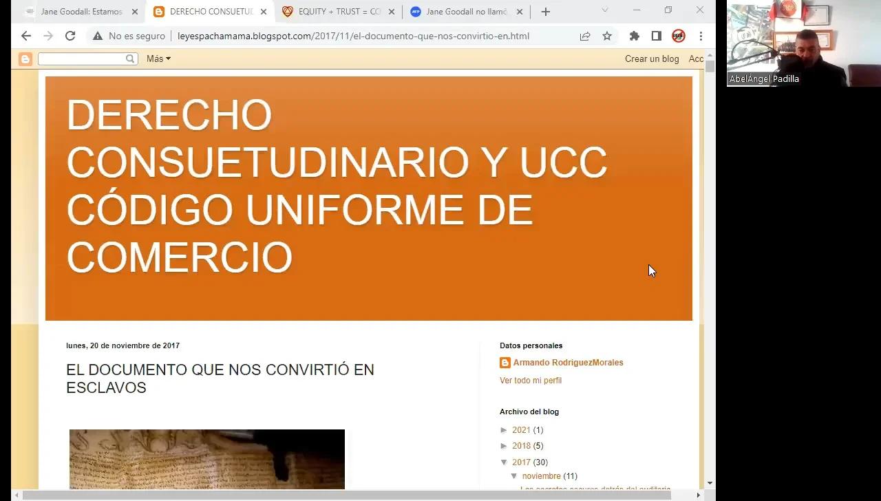 DERECHO CONSUETUDINARIO Y CODIGO UNIFORME DE COMERCIO, EL DOCUMENTO QUE NOS CONVIRTIO EN ESCLAVOS
