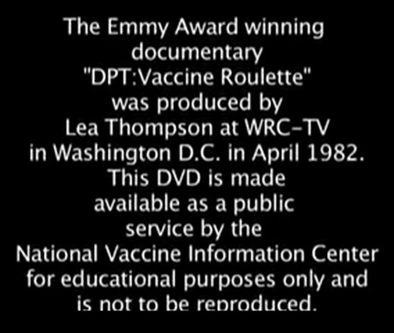 DTP Vaccine Roulette (1982 Documentary)