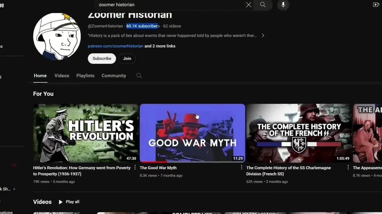The WORST channel Zoomer Historian DEBUNKED by facts and logic