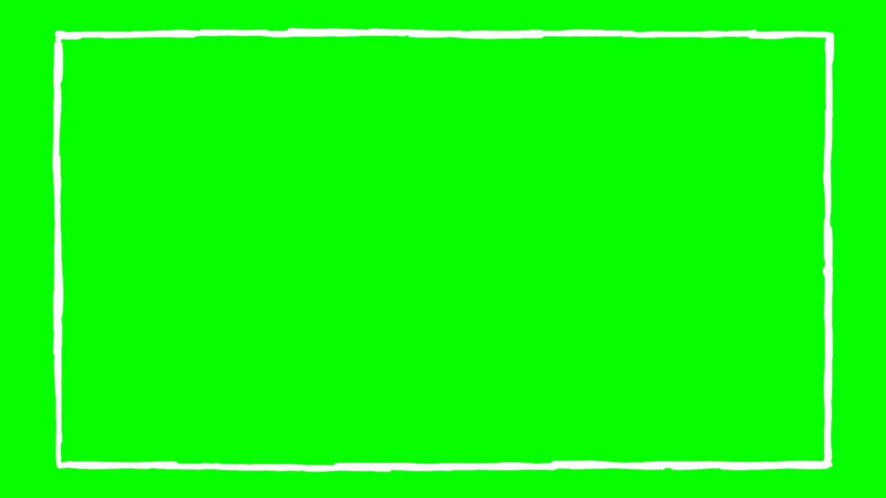 HD Green Screen Scribble Rectangle Effect | COPYRIGHT AND ROYALTY FREE