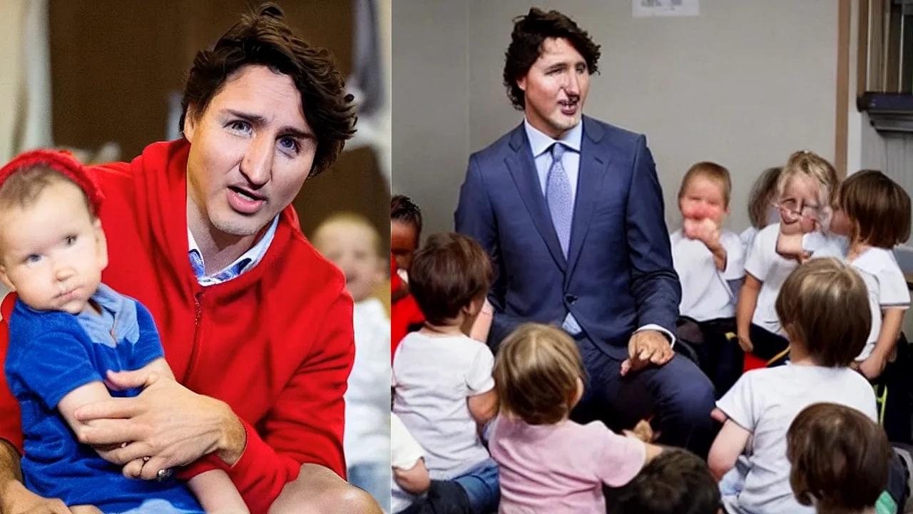 JUSTIN TRUDEAU GETS BOOED AT A DAYCARE