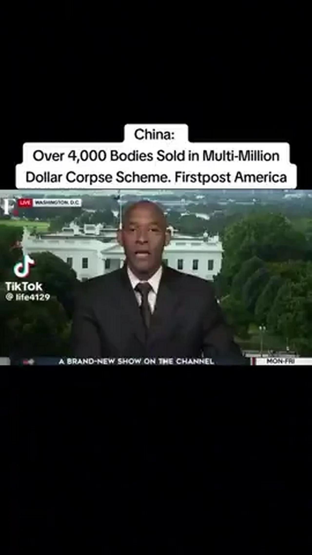 China selling body parts