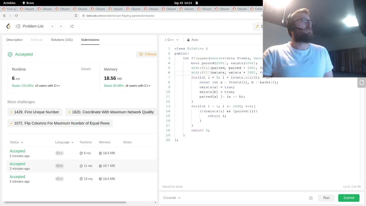 Leetcode easys and mediums for more time (again!)