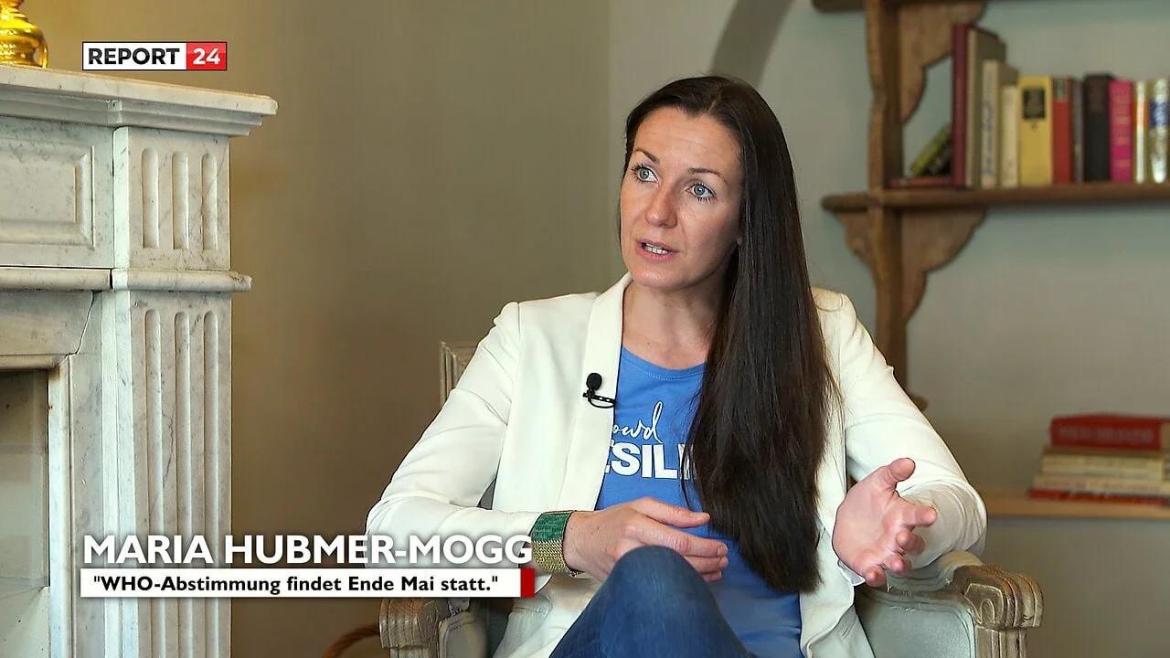 Dr. Maria Hubmer-Mogg erklärt die Gefahren der kommenden WHO-Abstimmung