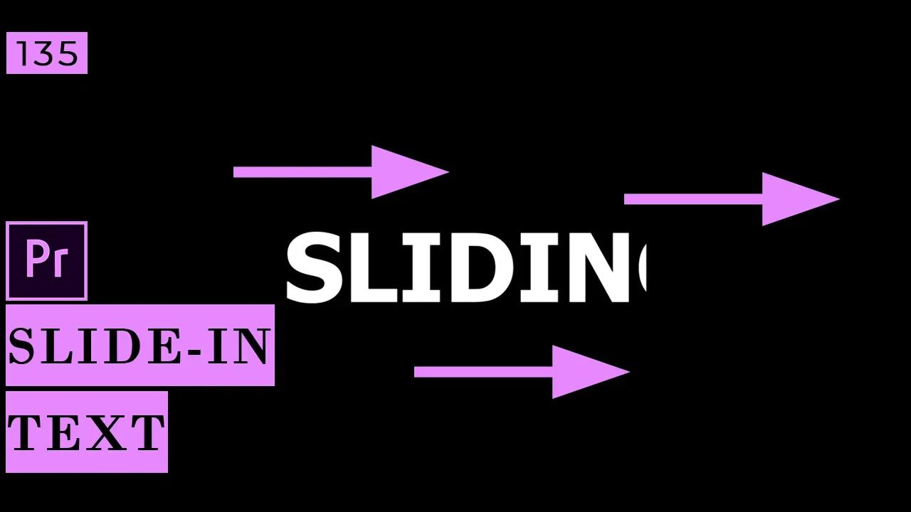 Create a Slide-In Text Effect in Premiere Pro