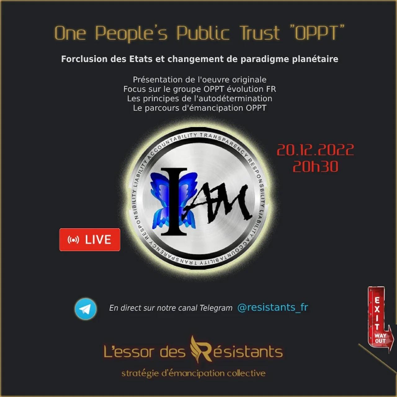 Présentation de l'OPPT - One-People's Public Trust