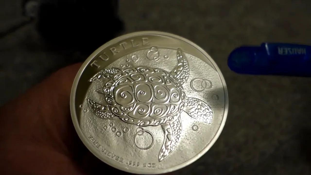 5ozt Niue Silver Turtle