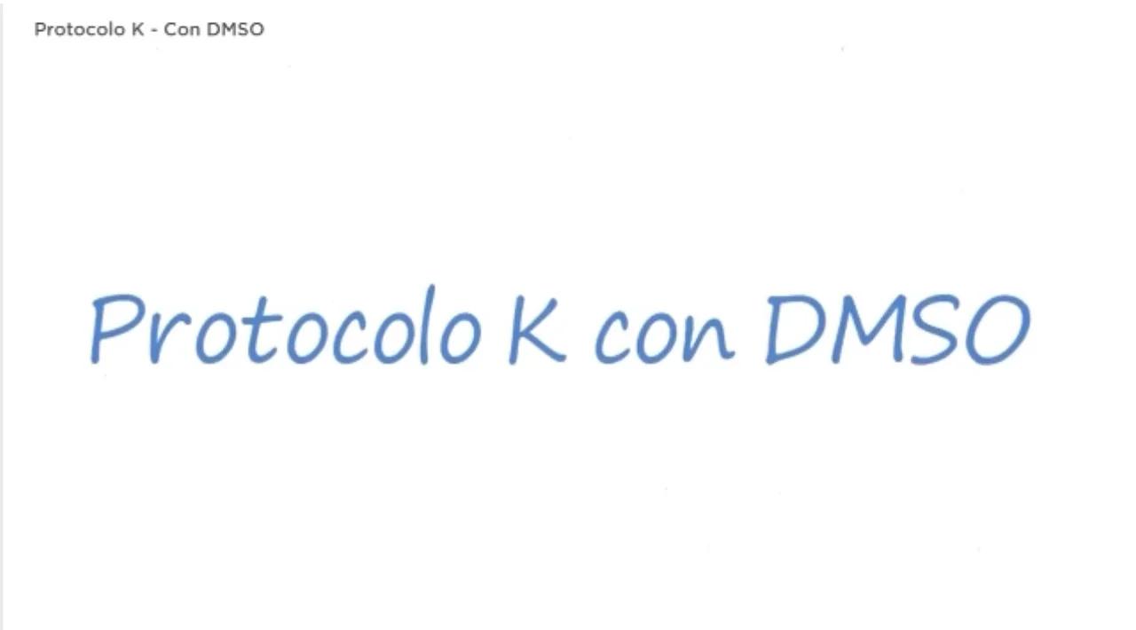 Protocolo K con DMSO “Sándwich”