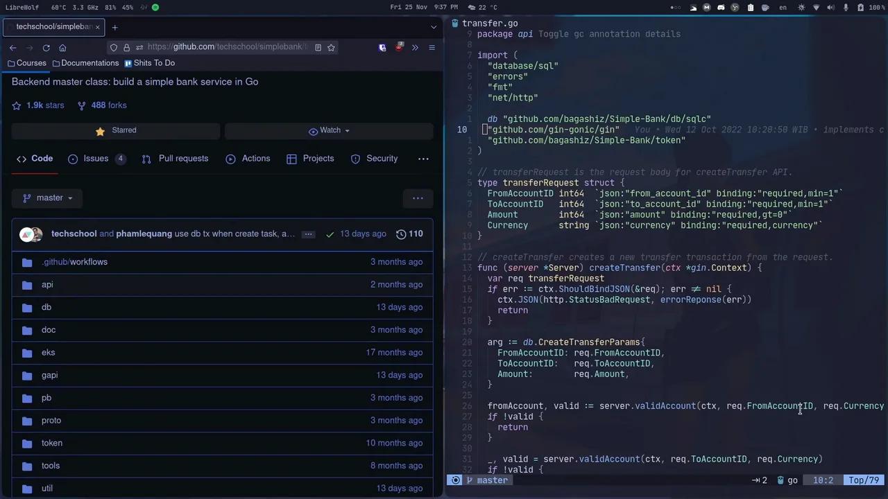 Backend Master Class Course Study | Adding Test Cases for Transfer API