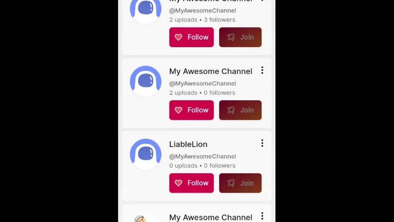 FYI, Here's a Troll Army... There's 300+ channels of @MyAwesomeChannel and/or "My Awesome Channel"