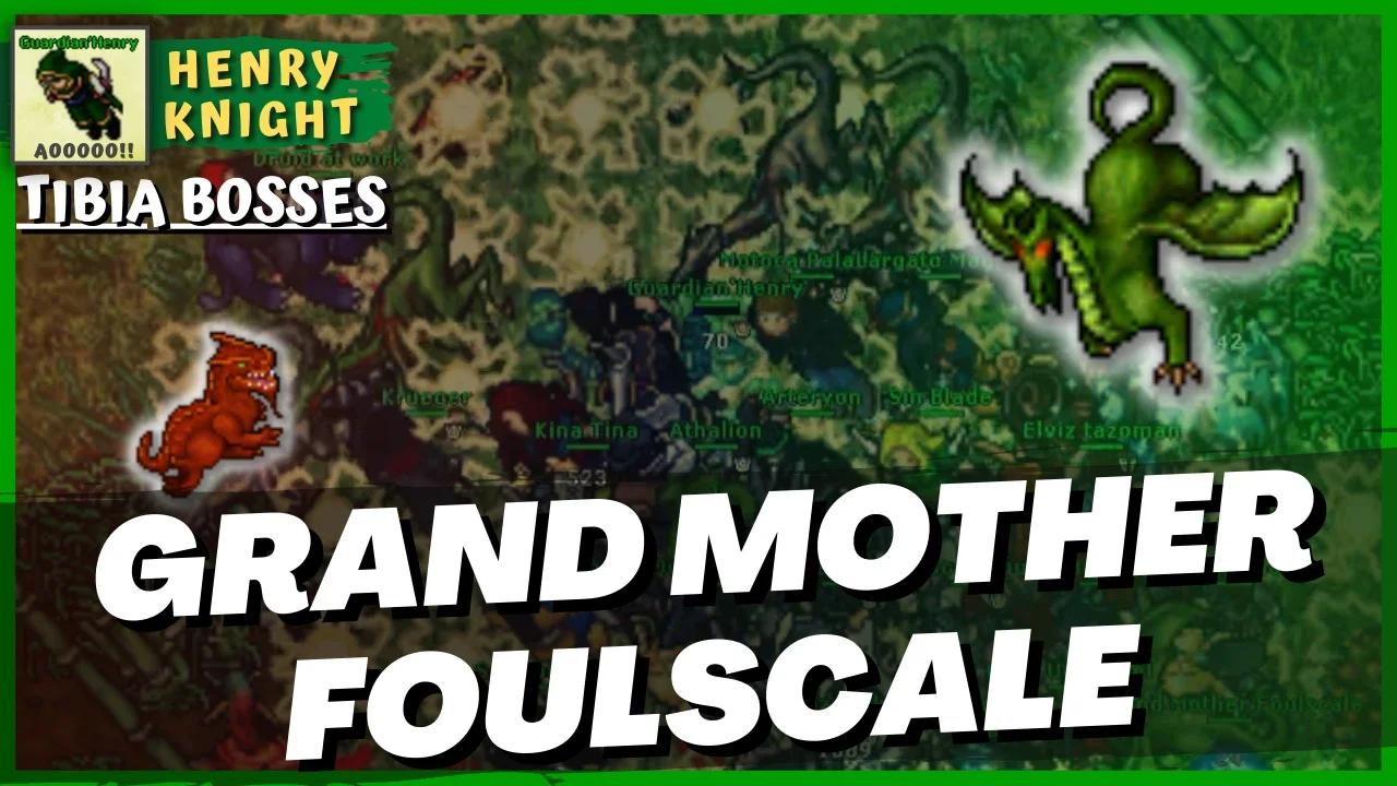 TIBIA BOSSTIARY #23 - COMO FAZER O BOSS GRAND MOTHER FOULSCALE (5 KILLS ...