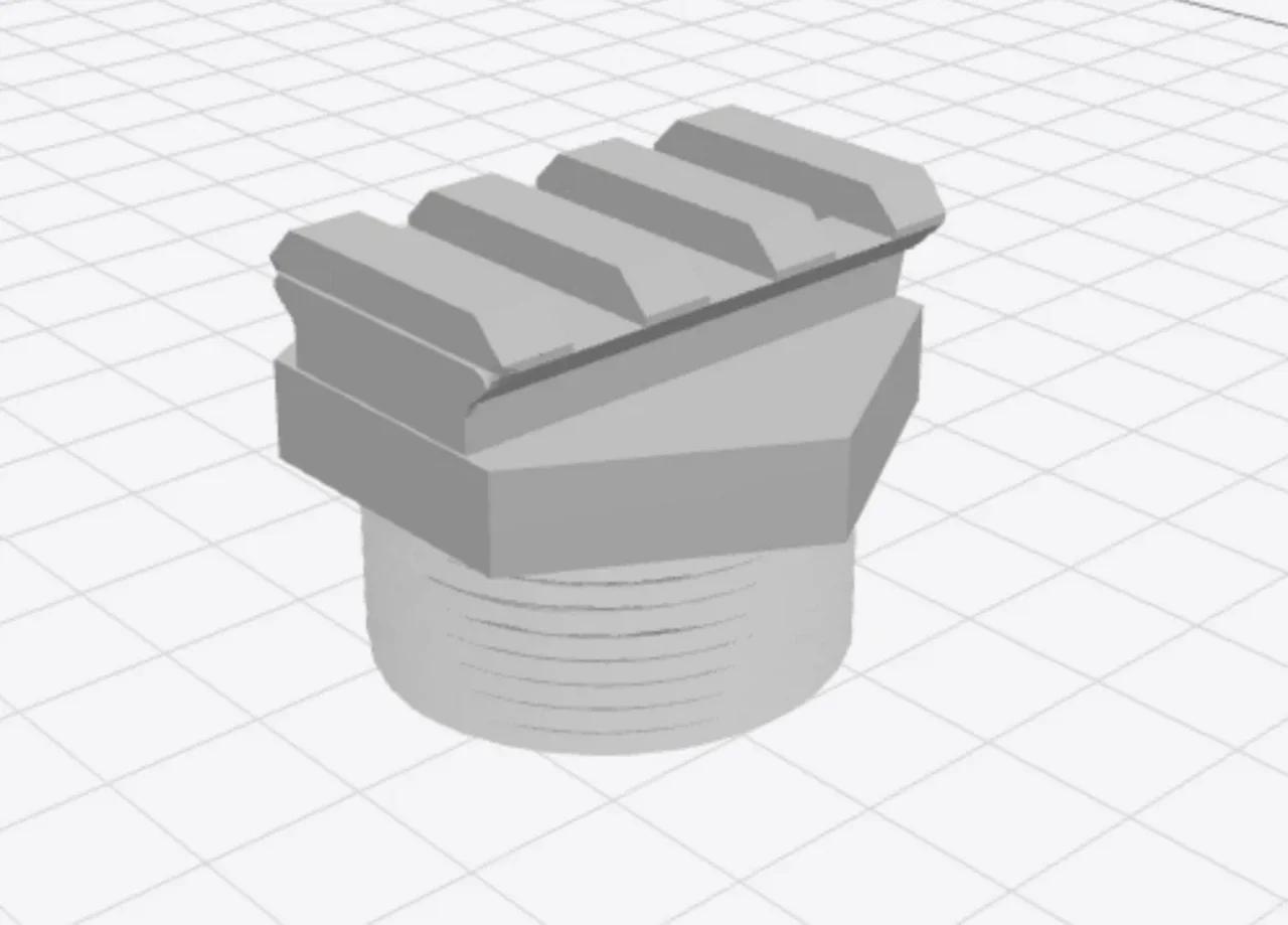 Picatinny Rail Buffer Tube Adapter for the AR Platform