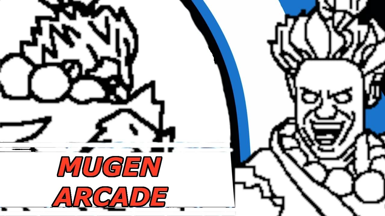 Mugen Arcade Mode with Retro 8-Bit Akuma