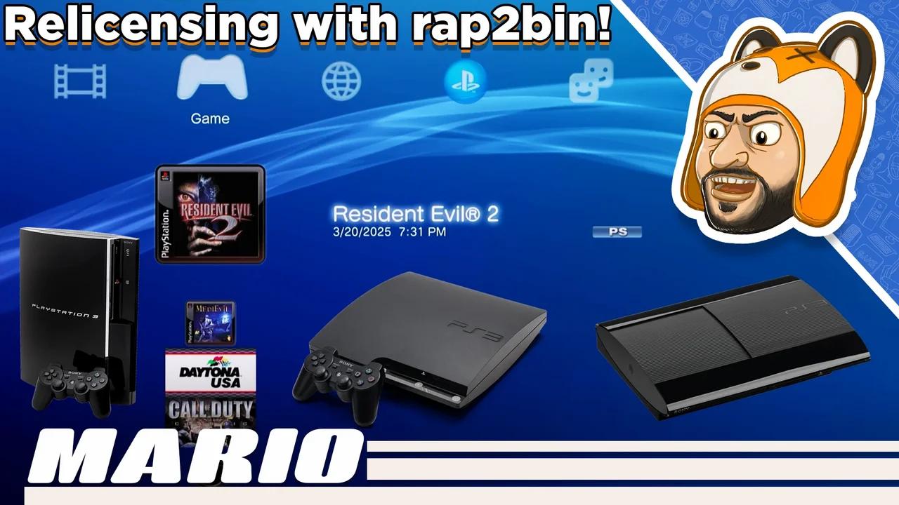 Relicensing PS3 PKG Installs with rap2bin for PS3HEN & Evilnat CFW