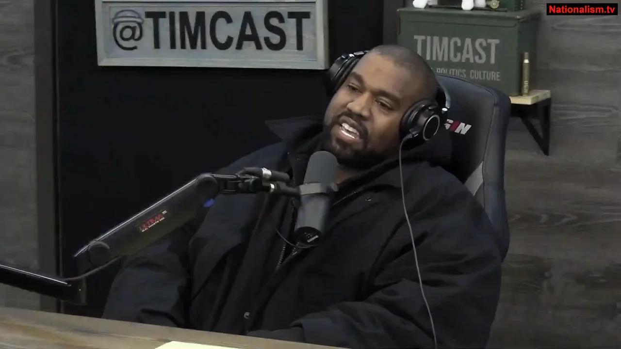 Moment when Kanye West walked out from Timcast IRL - "Who is they though?"